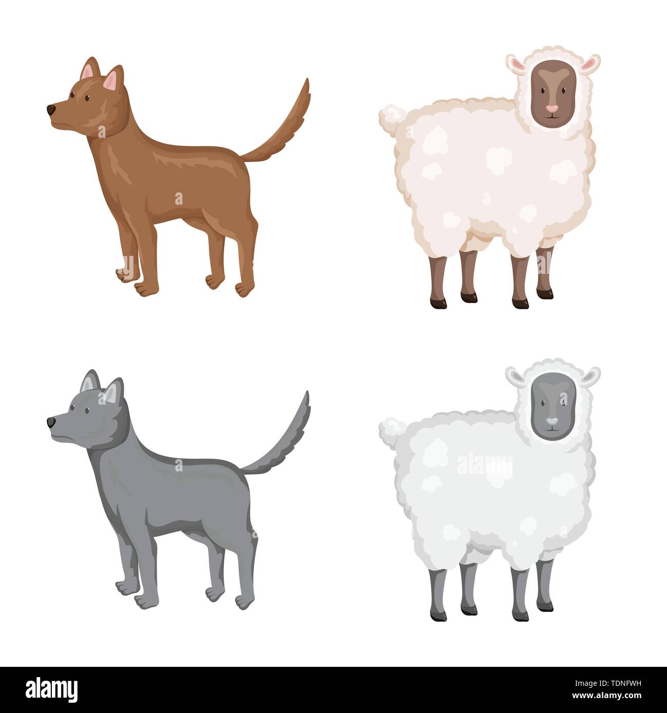 Vector design of breeding and kitchen sign. Set of breeding and organic ...