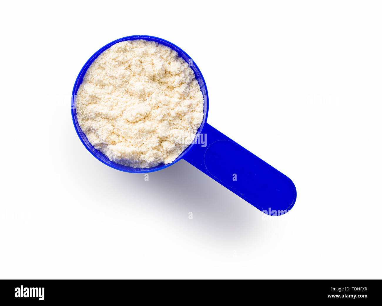 Whey protein powder in scoop isolated on white background Stock Photo ...