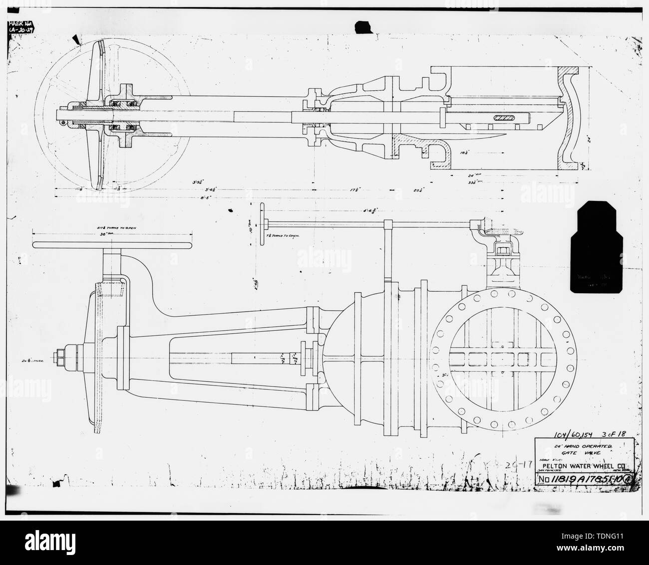 Gate valve drawing hi-res stock photography and images - Alamy