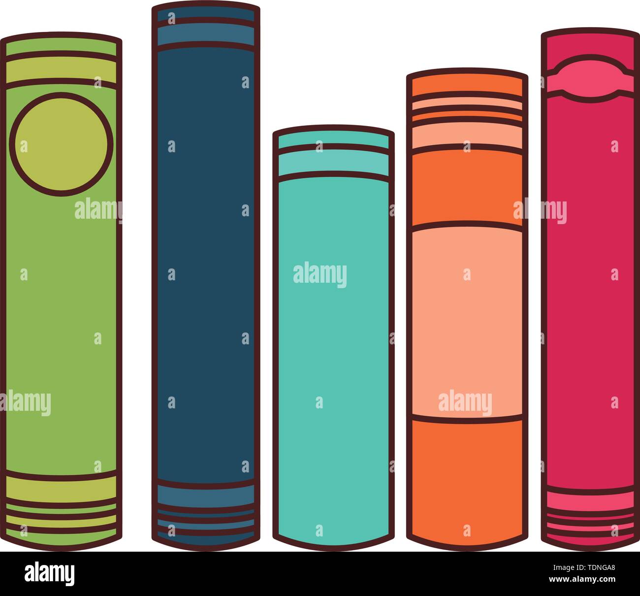 Group of books and hand design Stock Vector Image & Art - Alamy