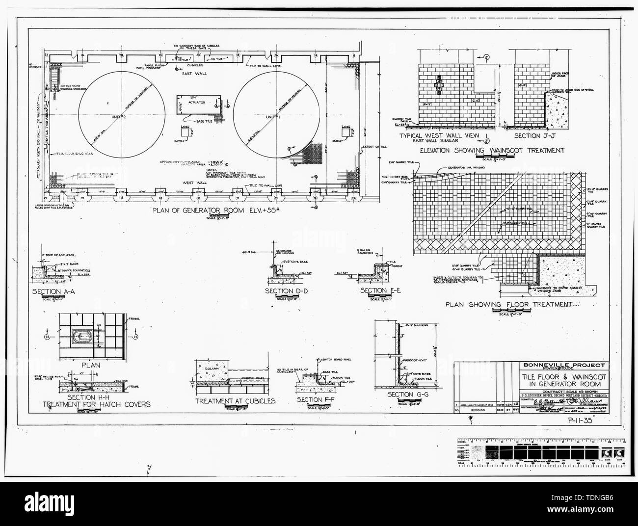 Photocopy of original construction drawing, dated 18 May 1937 (Original ...