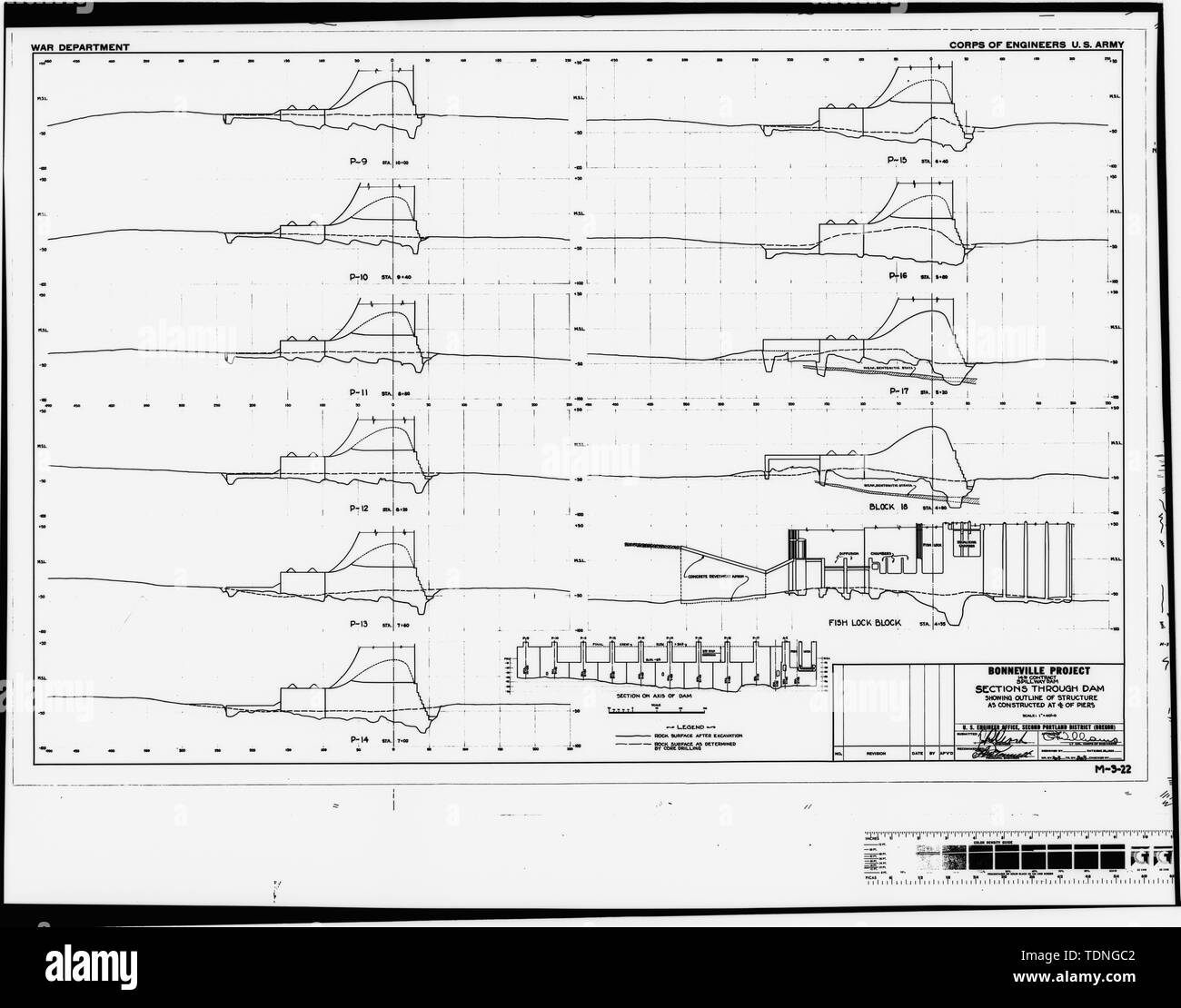 Photocopy of original construction drawing, dated 25 May 1937 ...