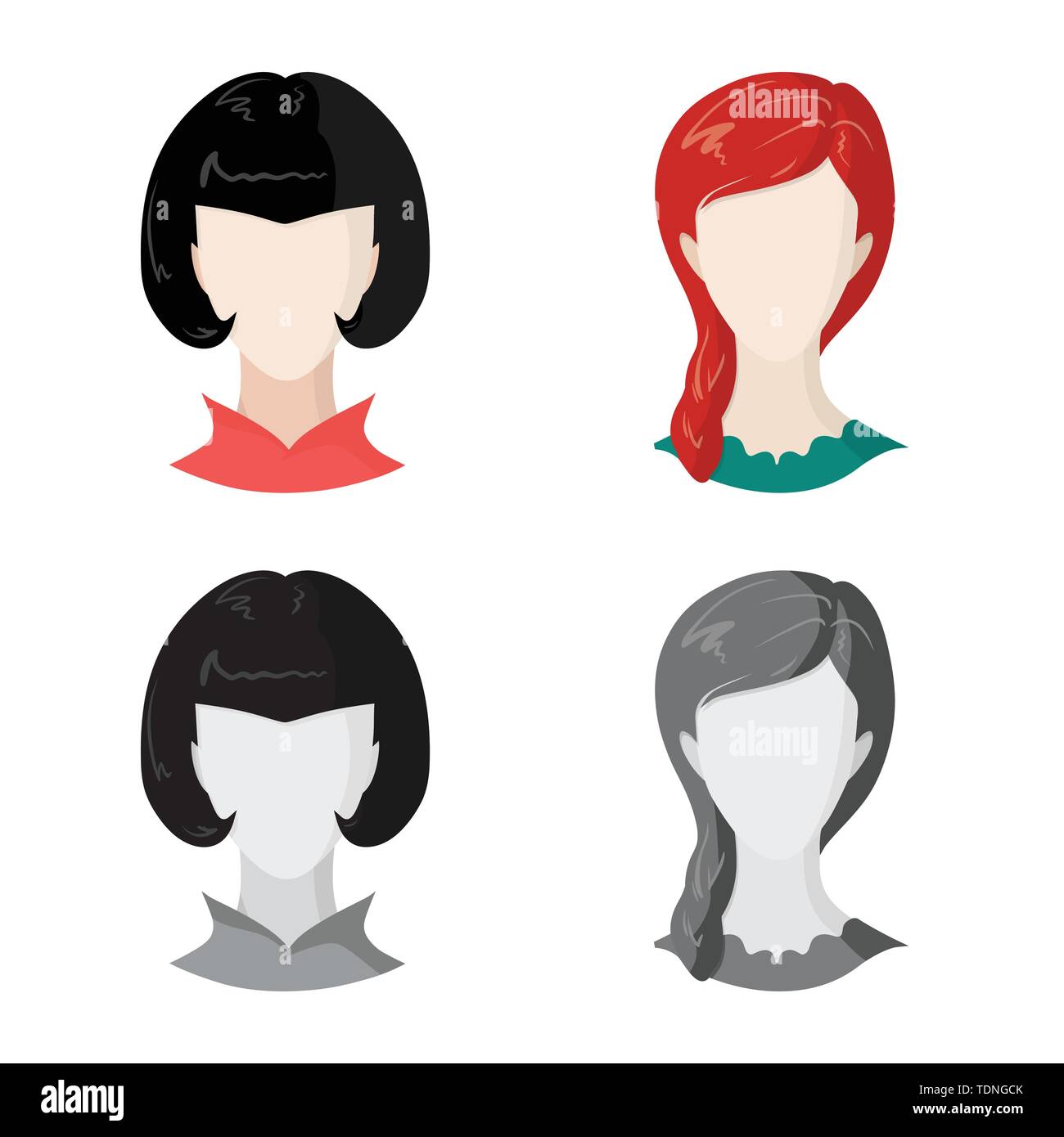 Vector design of professional and photo icon. Collection of ...
