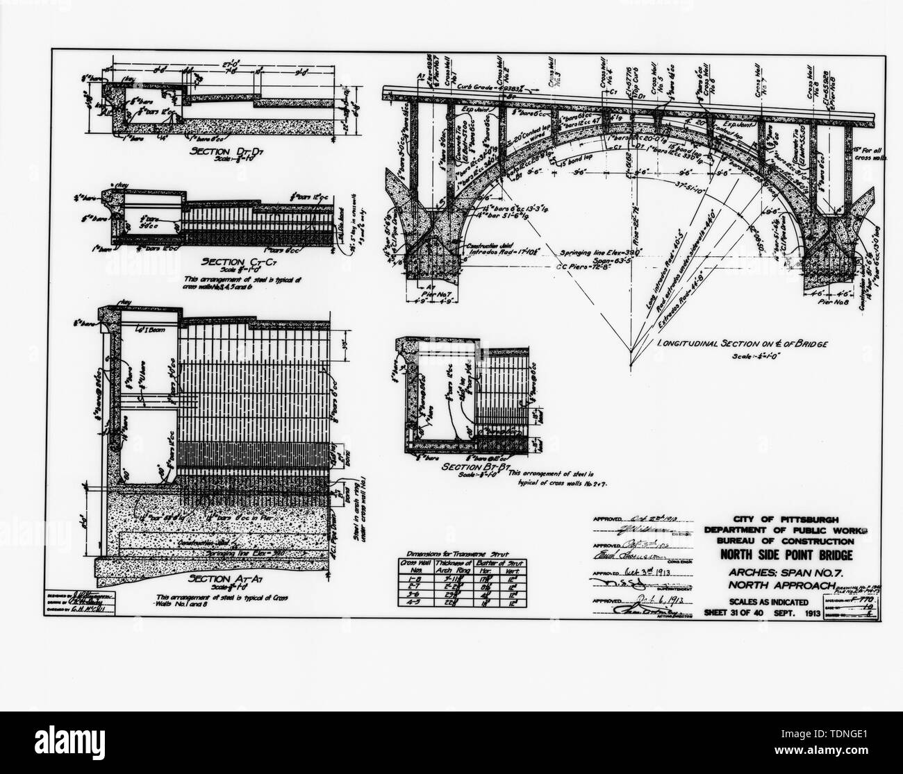 Photocopy of original drawing belonging to the Pittsburgh Department of ...