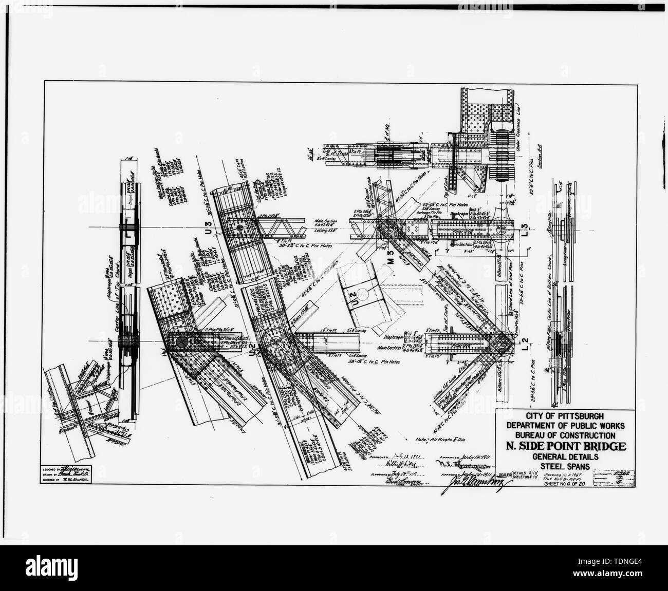 Photocopy of original drawing belonging to the Pittsburgh Department of ... Photocopy of original drawing belonging to the Pittsburgh Department of ...