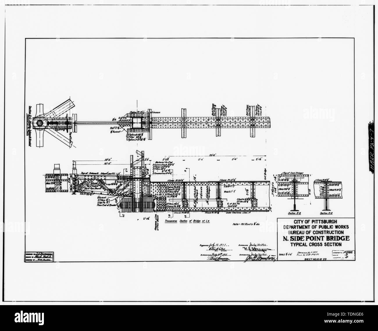 Photocopy of original drawing belonging to the Pittsburgh Department of ... Photocopy of original drawing belonging to the Pittsburgh Department of ...