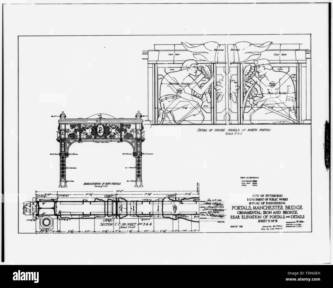 Photocopy of original drawing belonging to the Pittsburgh Department of ...