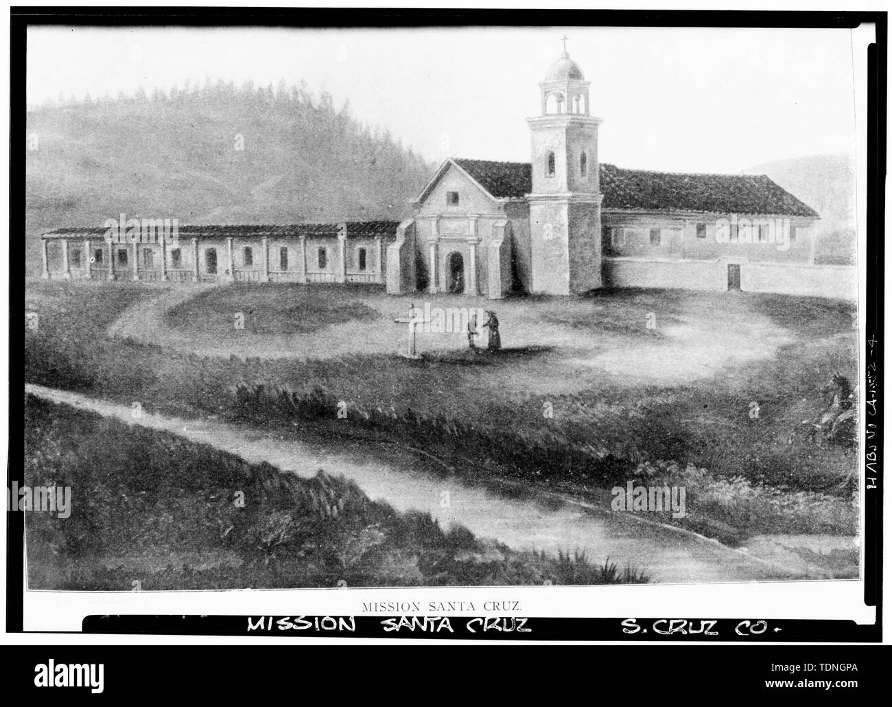 Mission santa cruz Black and White Stock Photos & Images - Alamy