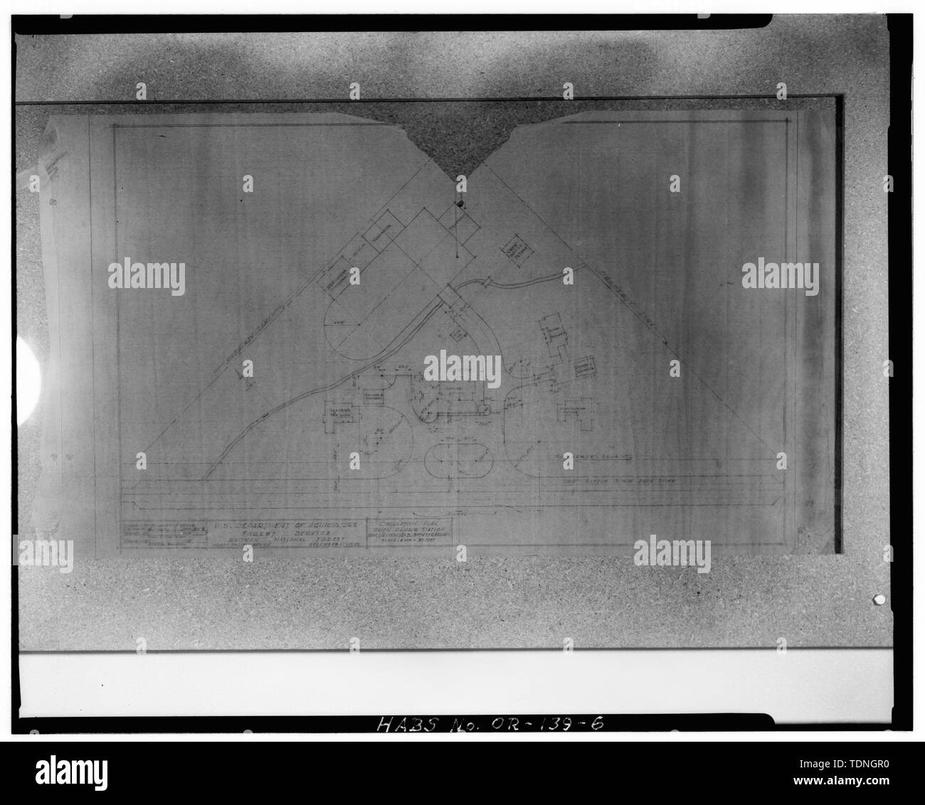 Photocopy of pencil drawing (on file at La Grande District Office, La ...