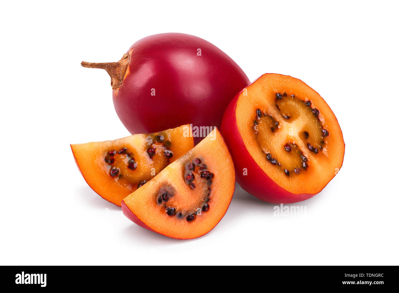 Fresh tamarillo fruit isolated on white background Stock Photo - Alamy