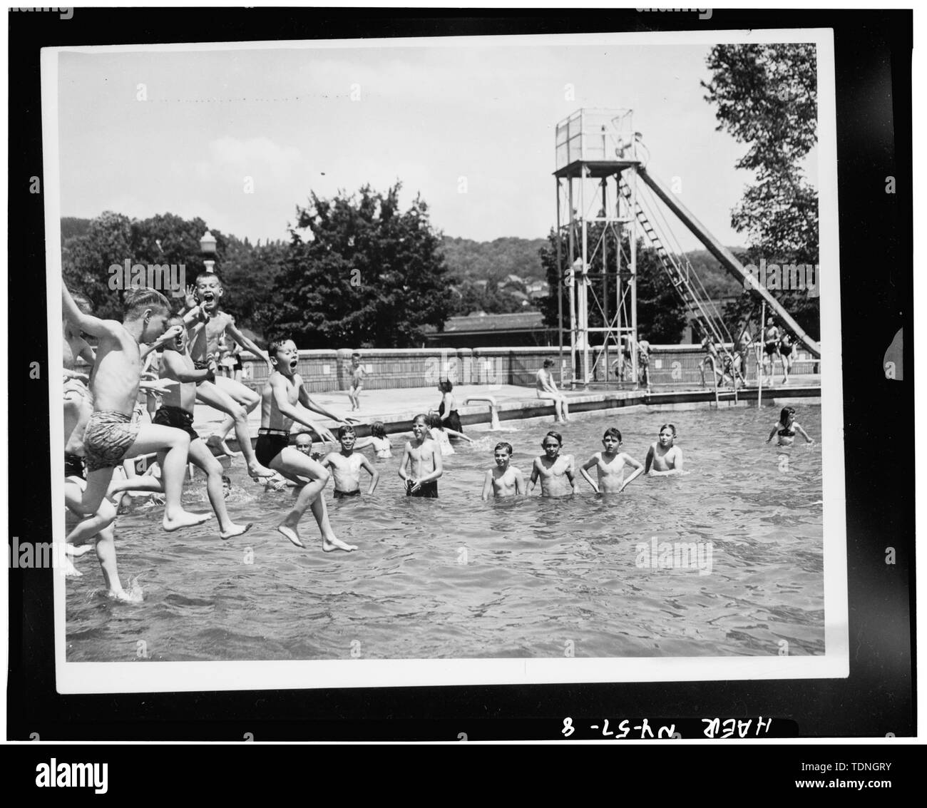 (Frank Chetko, photographer) showing DETAIL OF SWIMMERS - Charles F ...