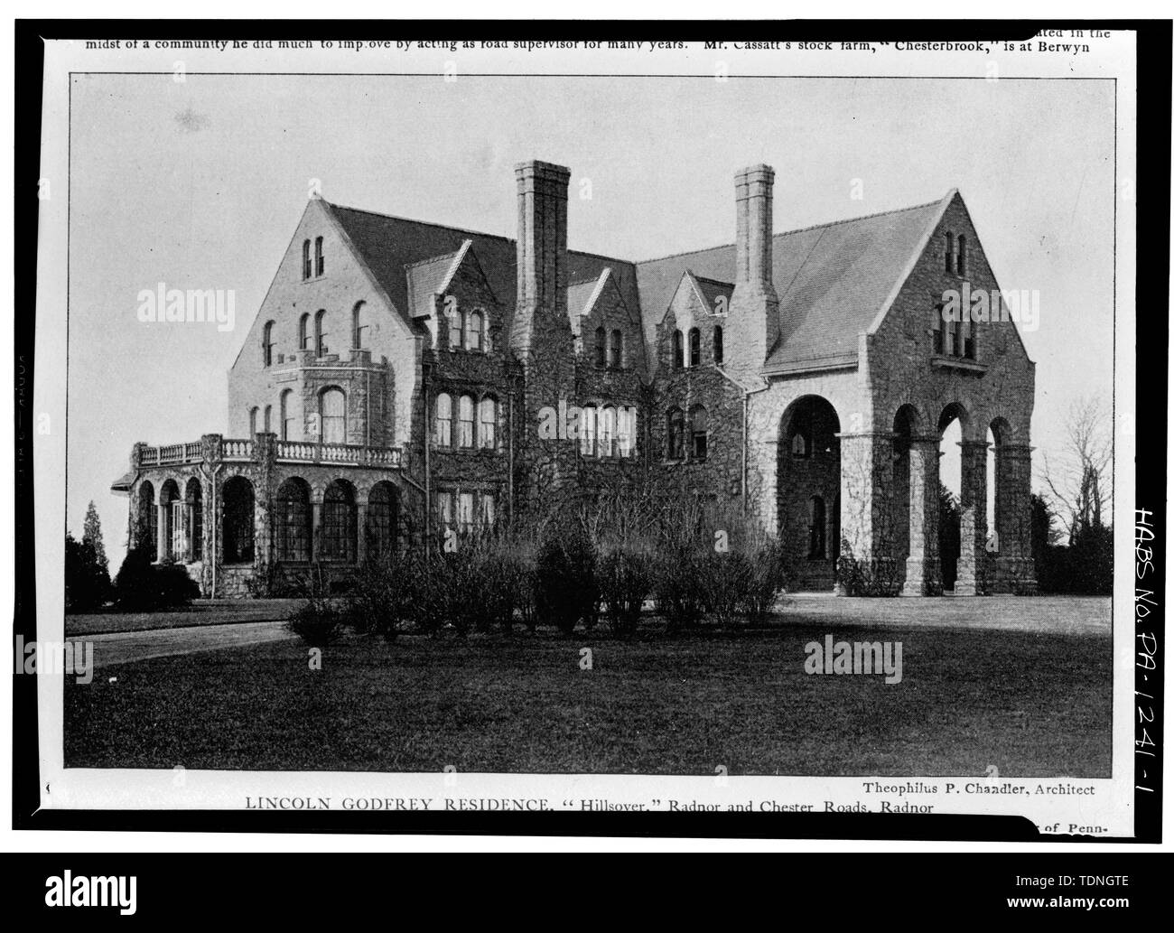 (From Moses King, Philadelphia and Notable Philadelphians) OBLIQUE VIEW ...