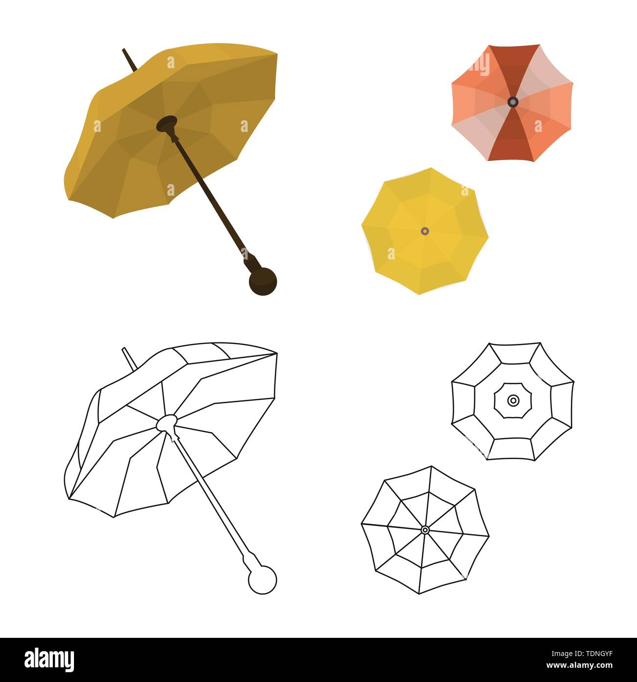 Vector design of protection and closed sign. Set of protection and ...