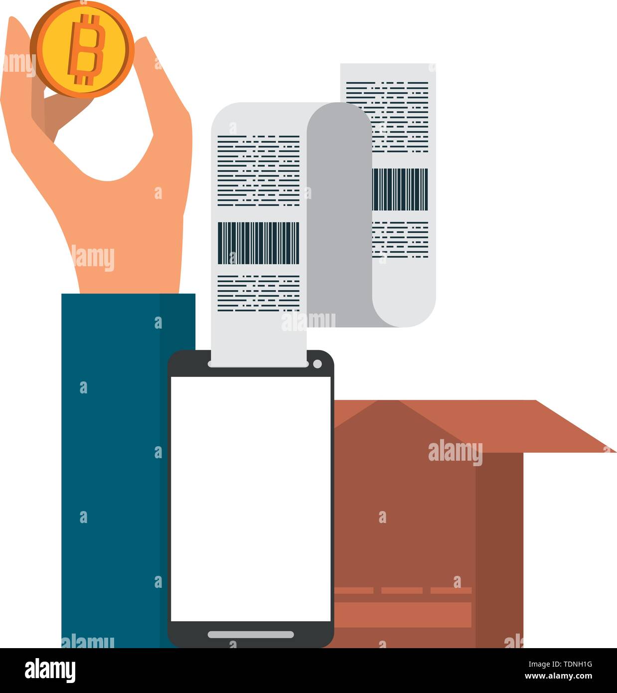 Bitcoin cryptocurrency online payment symbols Stock Vector Image & Art ...