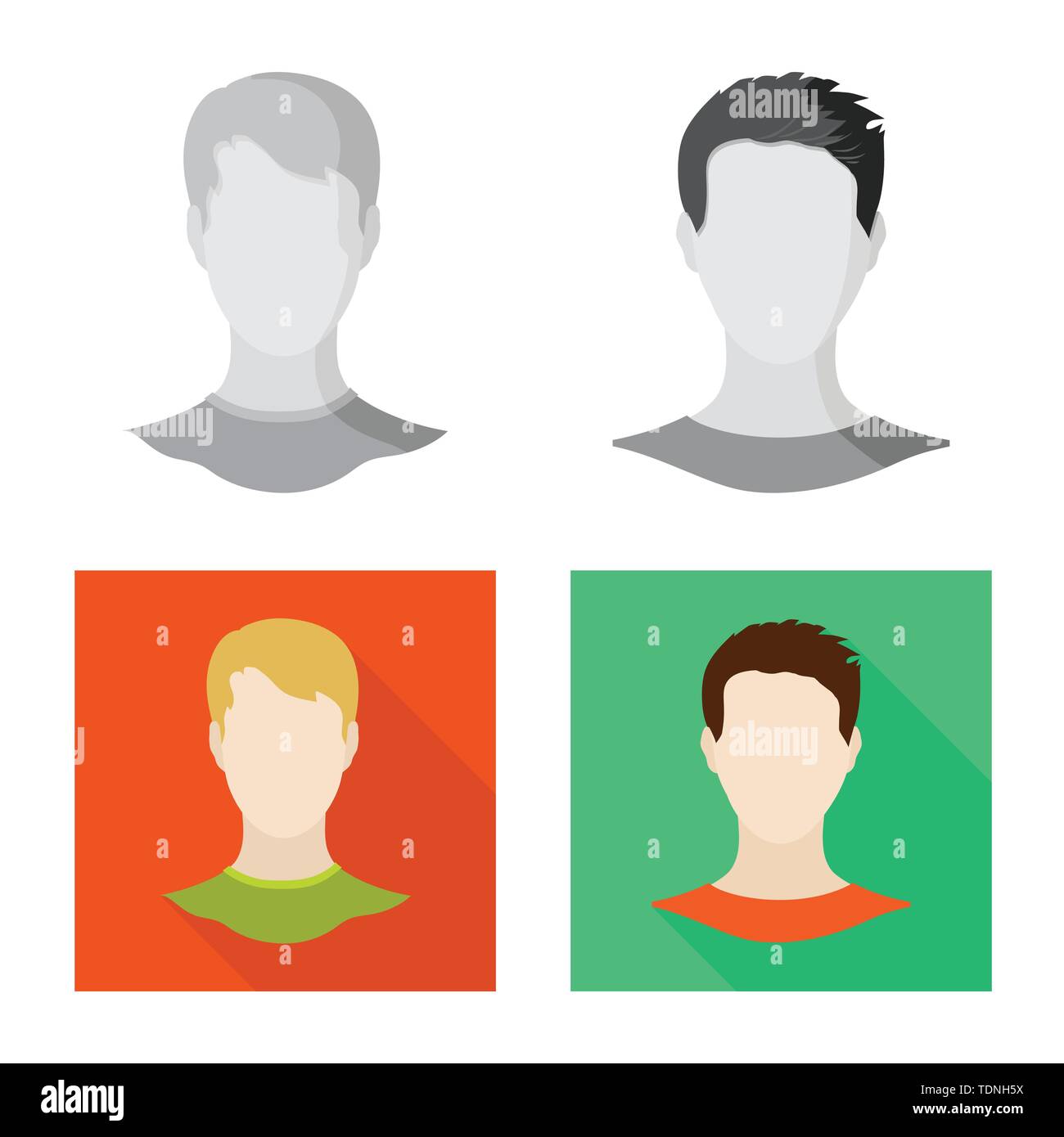 Vector illustration of professional and photo sign. Collection of ...