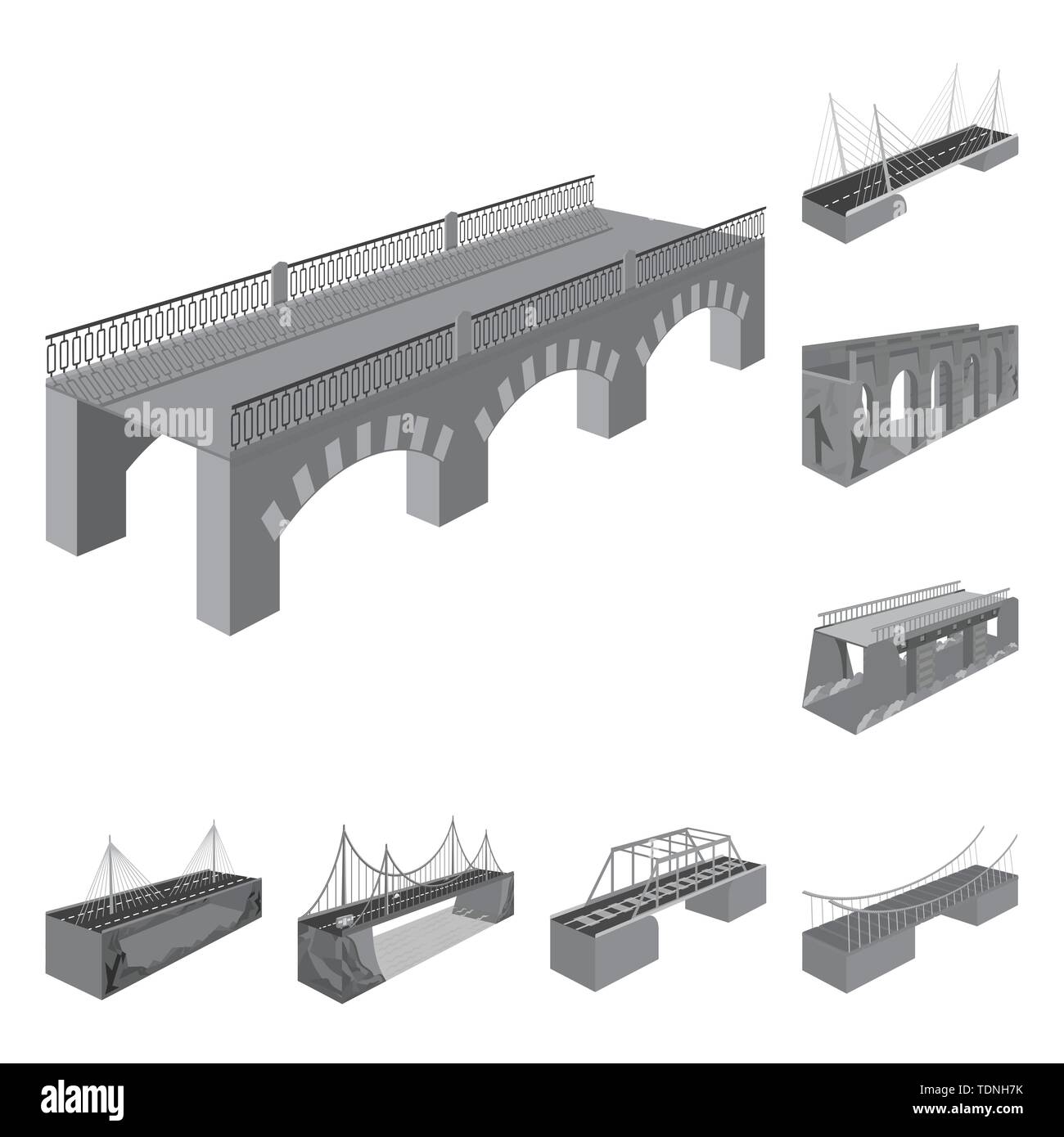 Isolated Object Of Connection And Crossing Icon Collection Of Connection And Design Stock