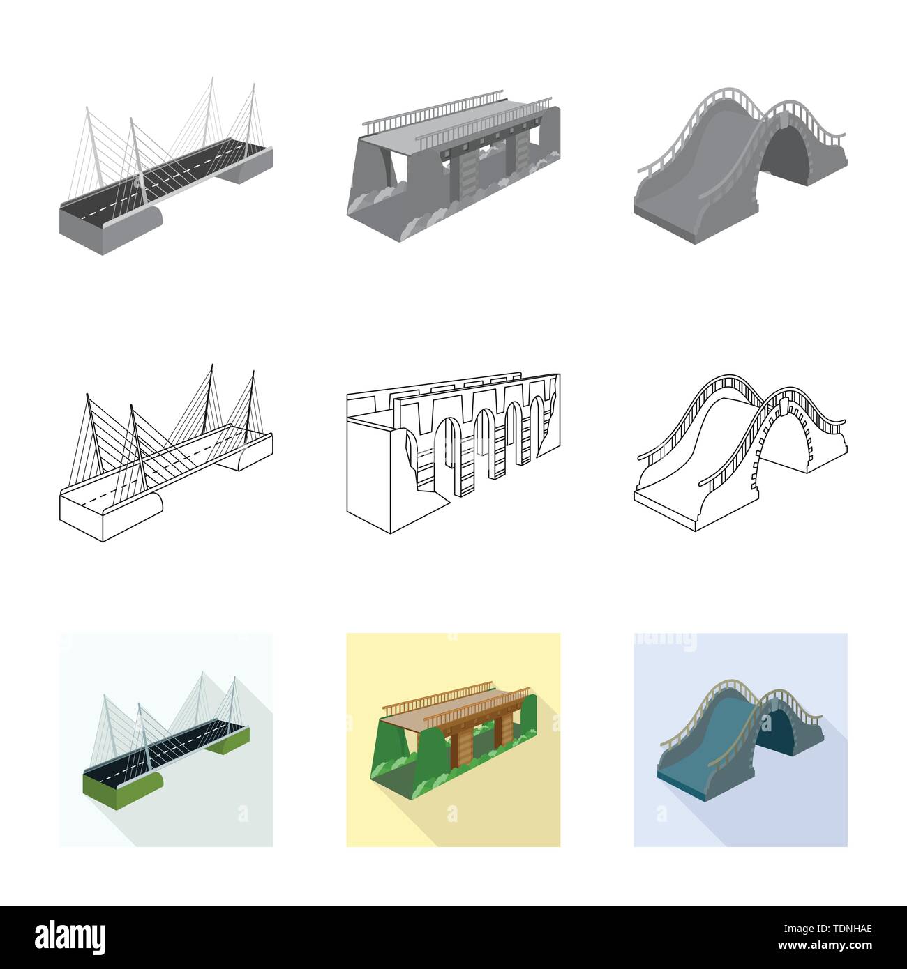 Vector design of connection and design sign. Collection of connection ...