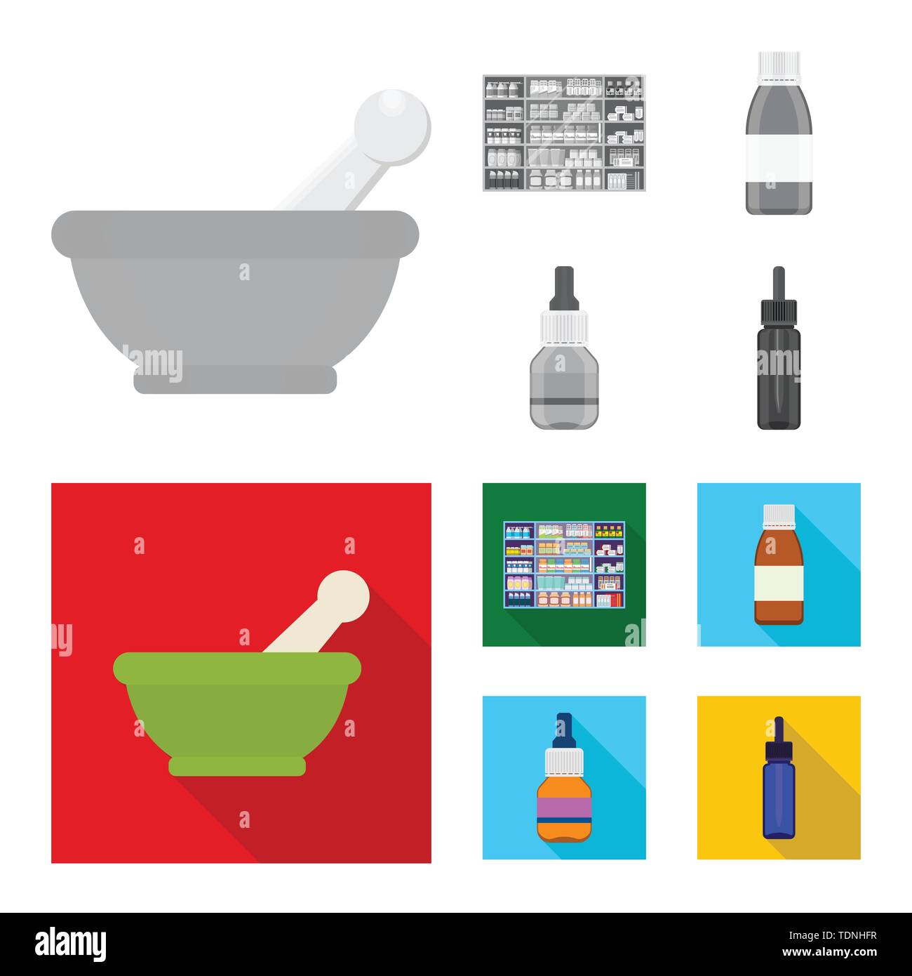 bottle,vial,bowl,plastic,drops,spray,pestle,shelves,dropper,mortar ...