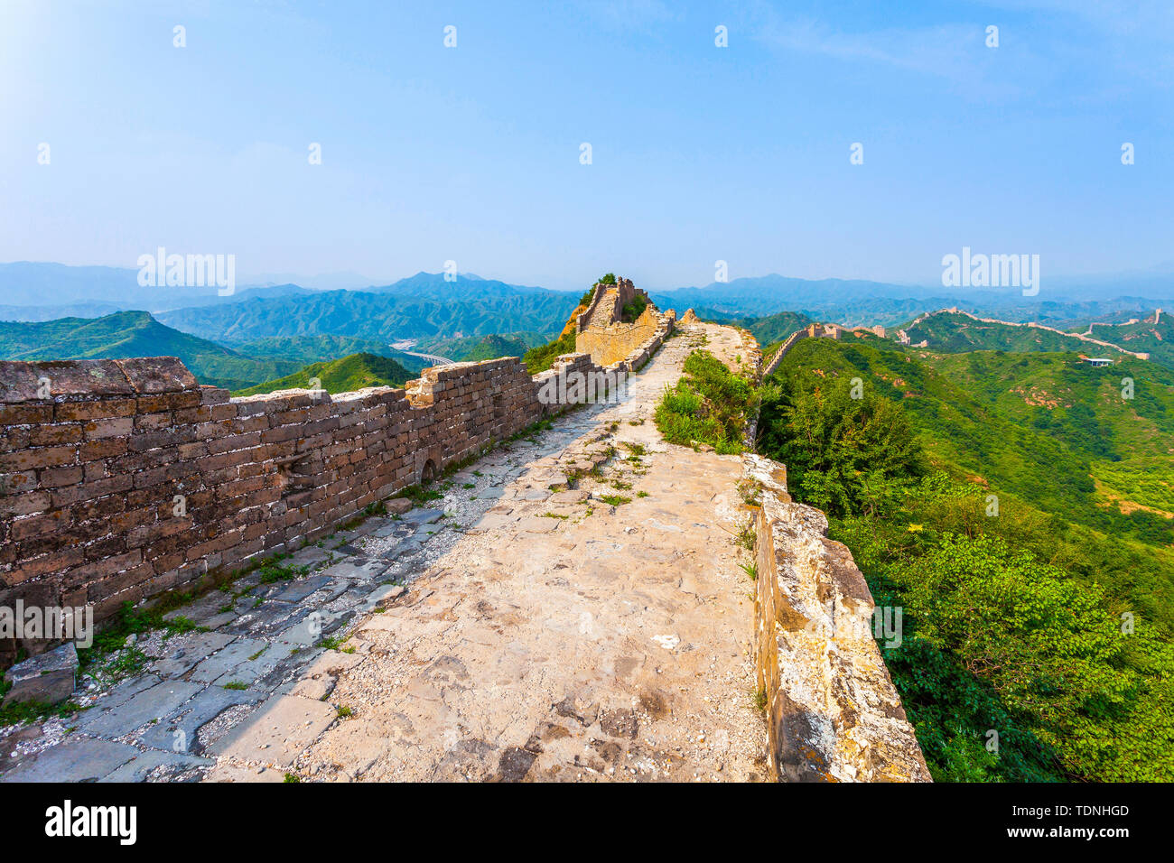 great wall the landmark of china and beijing Stock Photo - Alamy