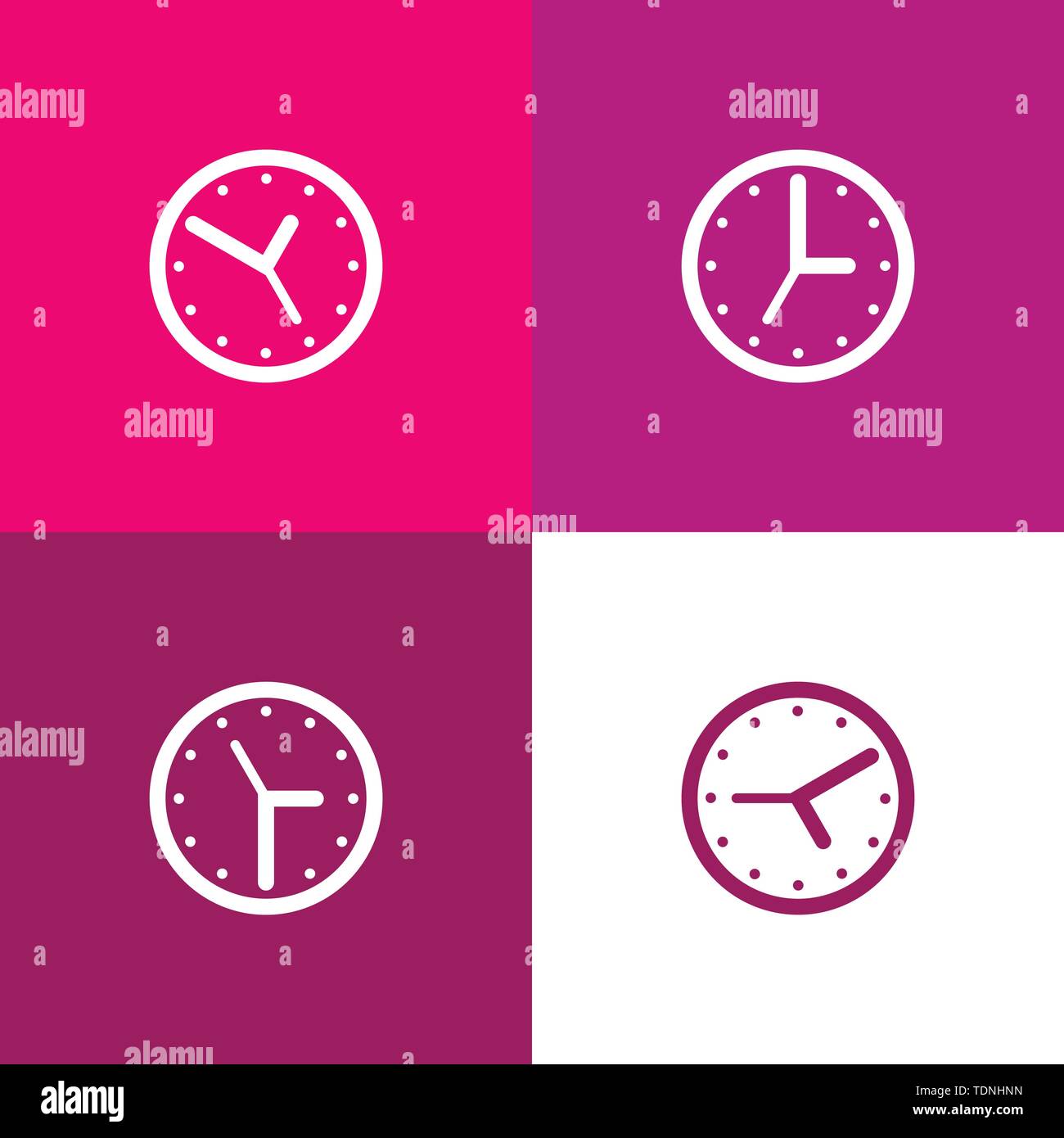 Time set icon. Colorful illustration hours vector icons for the web ...