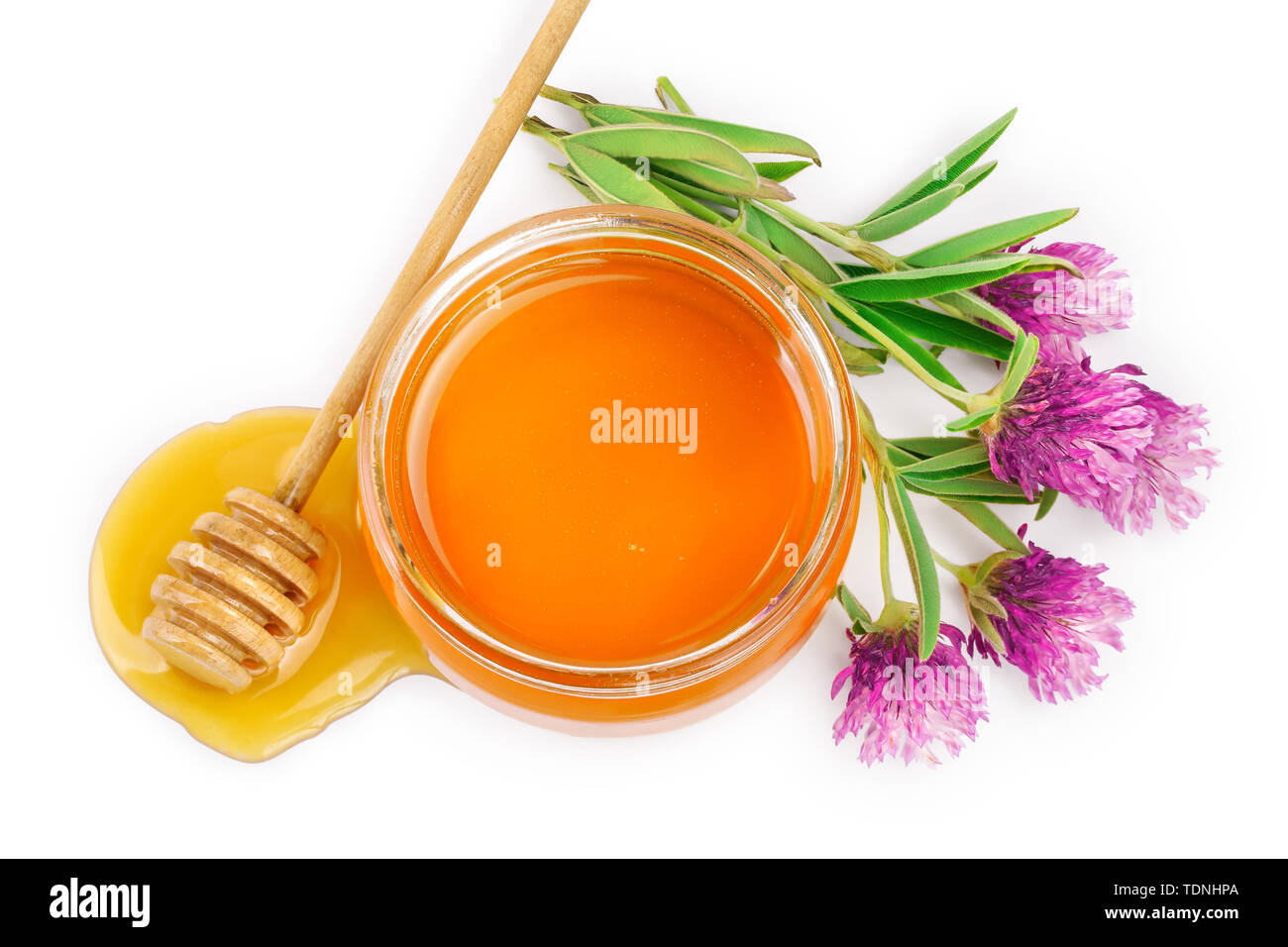 Herbal honey wild flowers Cut Out Stock Images & Pictures - Alamy