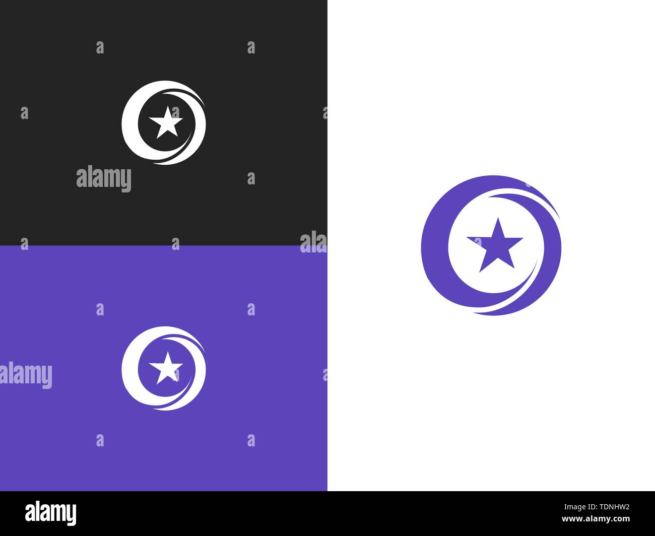 Abstract star logo template. Star vector logo design branding corporate ...