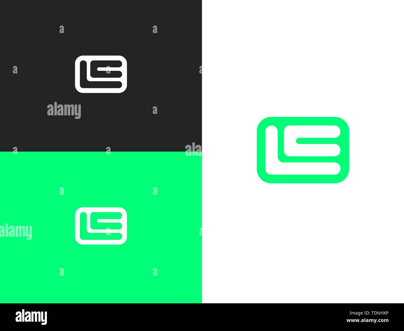 Green sign white letters Stock Vector Images - Alamy