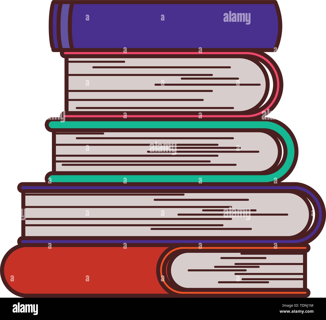 Group of books and hand design Stock Vector Image & Art - Alamy