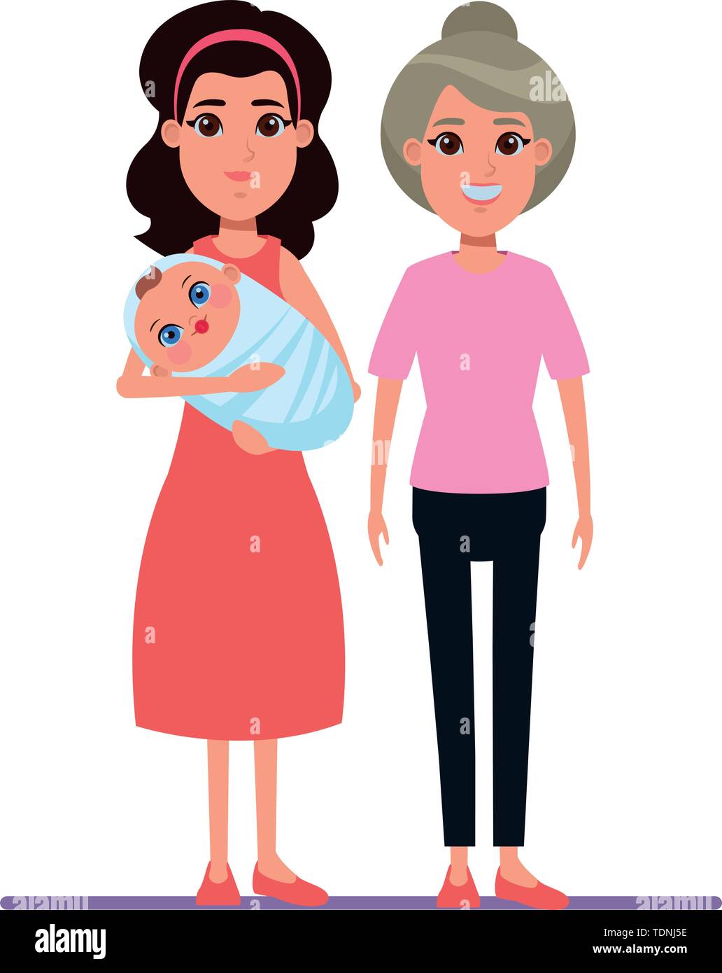 family avatar cartoon character portrait Stock Vector Image & Art - Alamy
