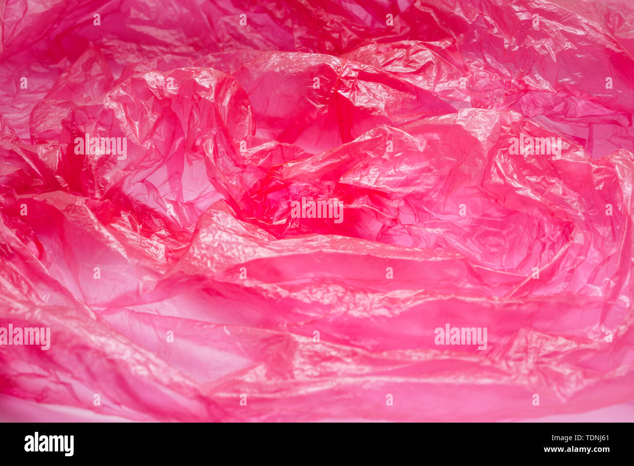 Red Plastic Bag Texture. Abstract Wrinkled Background of Plastic ...