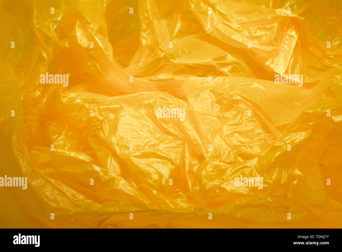 Blue Plastic Bag Texture. Abstract Wrinkled Background of Plastic ...