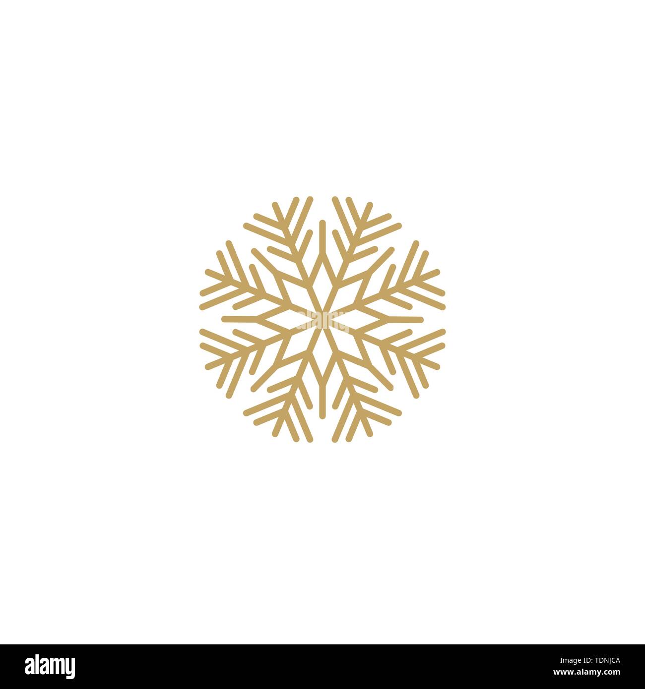 Snowflake vector icon. Snow pictogram. Winter symbol. Element for your ...
