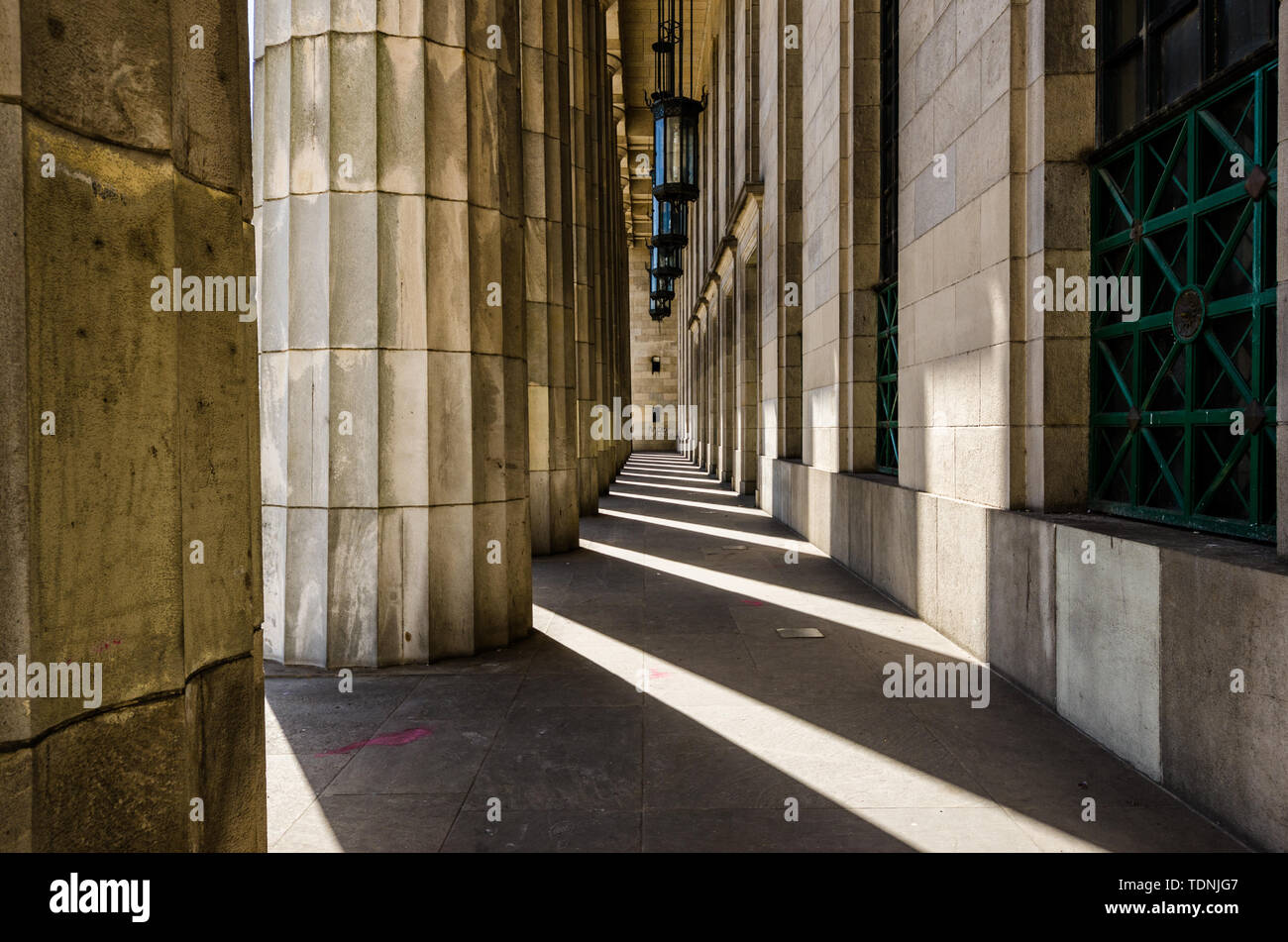 Abstract photo of columns with traditional architecture Stock Photo - Alamy
