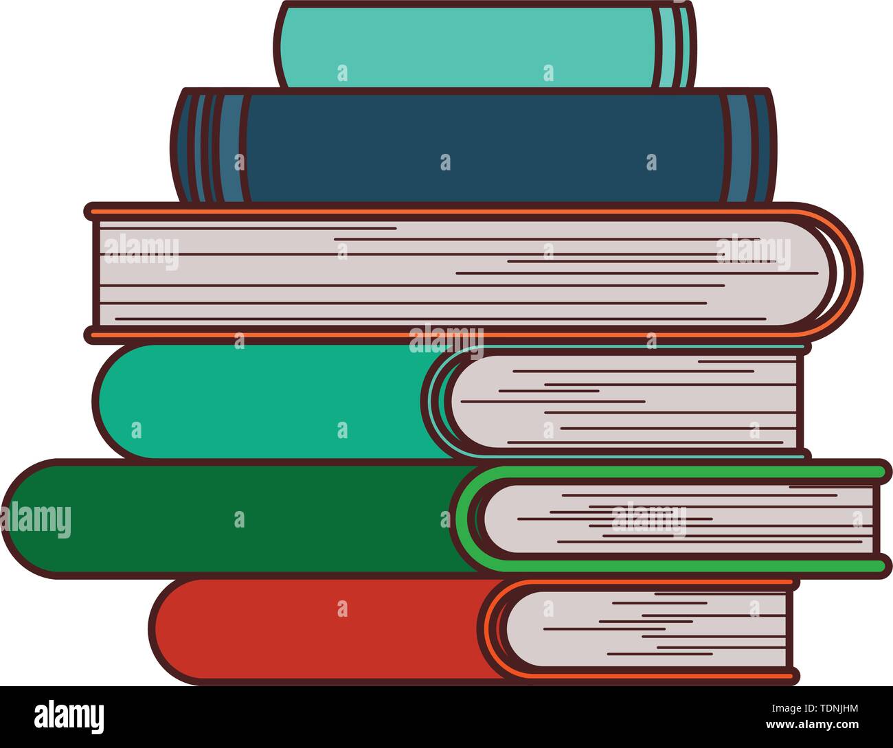 Group of books and hand design Stock Vector Image & Art - Alamy