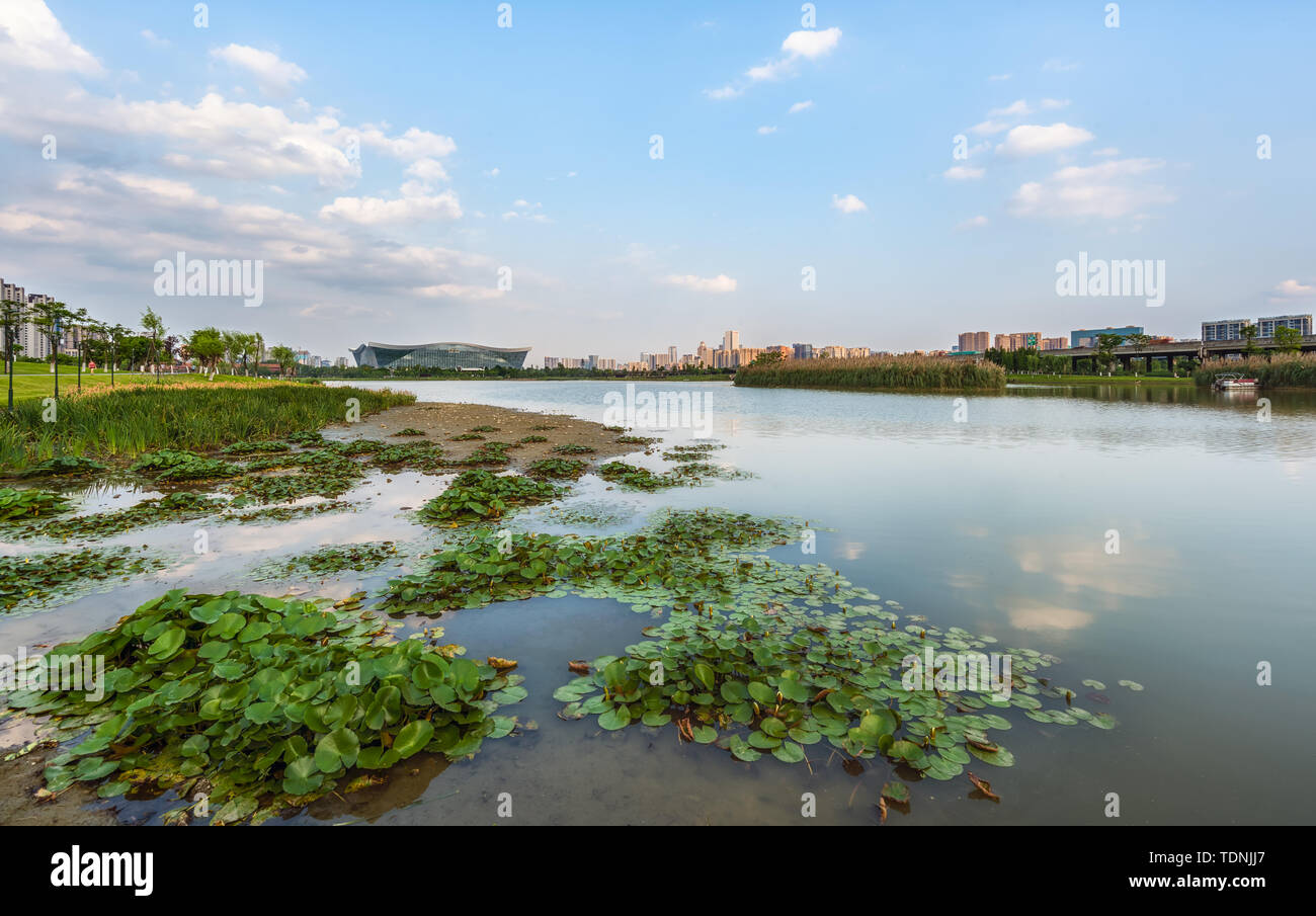 Chengdu Jincheng Lake Park Global Center Stock Photo - Alamy
