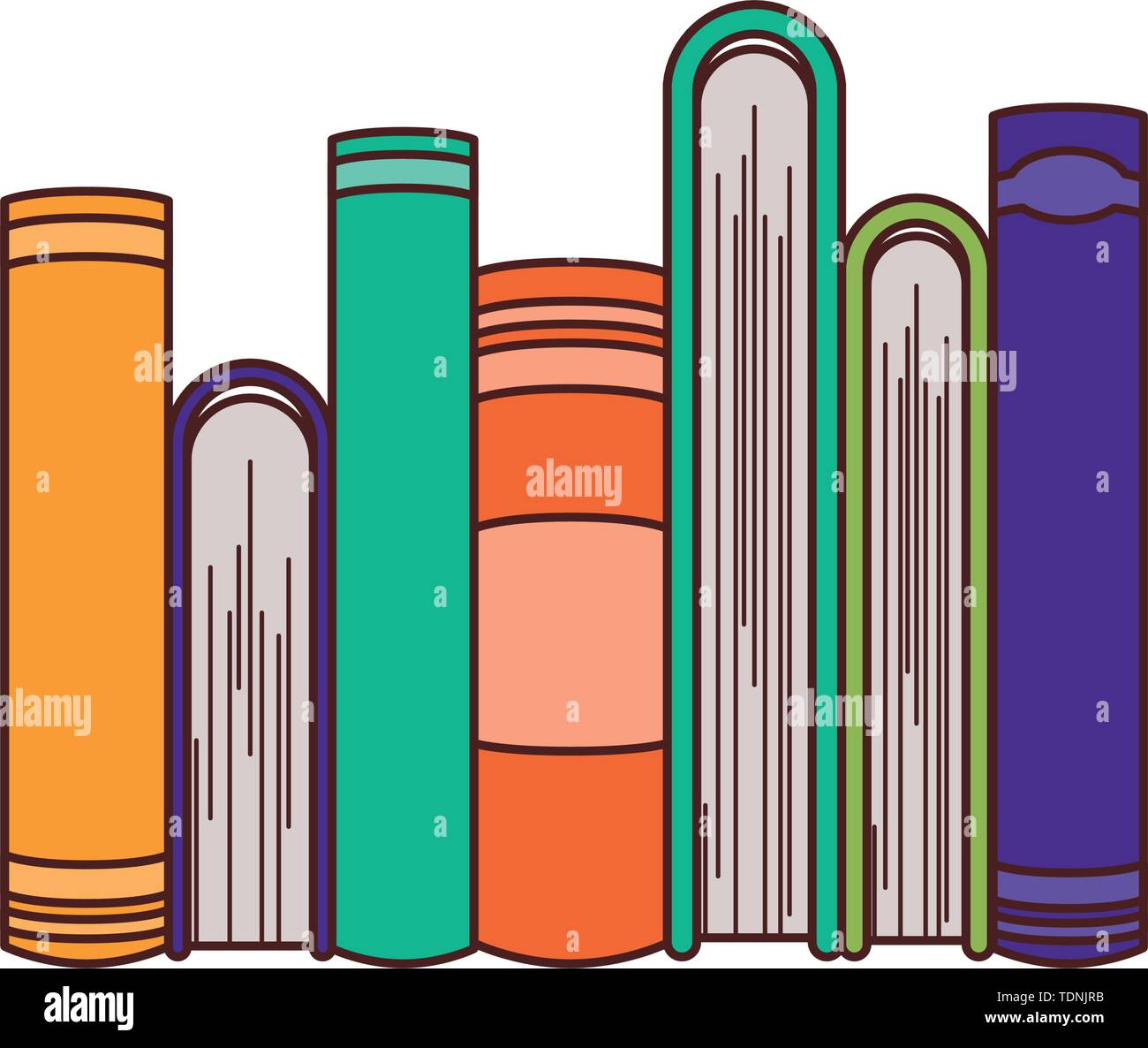 Group of books and hand design Stock Vector Image & Art - Alamy