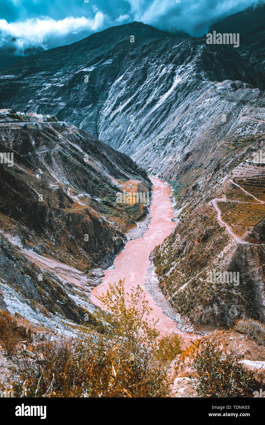First Bay of Lancang River Stock Photo - Alamy