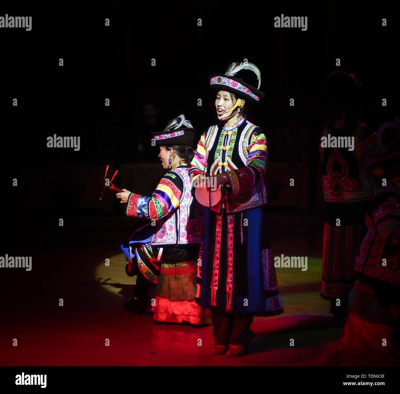 Tibetan song and dance Stock Photo - Alamy