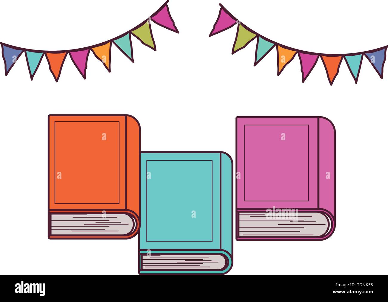 Group of books and hand design Stock Vector Image & Art - Alamy