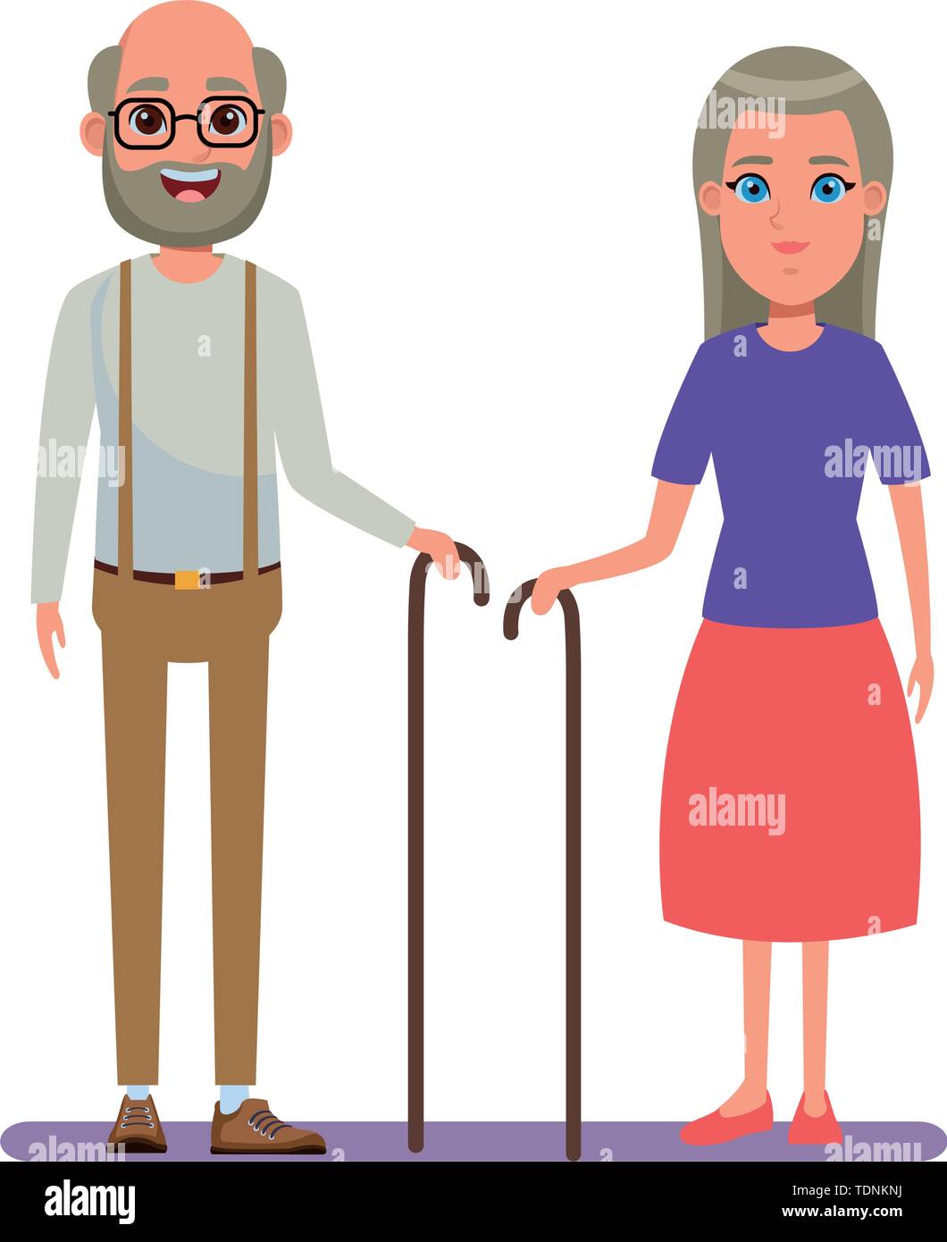 elderly people avatar cartoon character Stock Vector Image & Art - Alamy