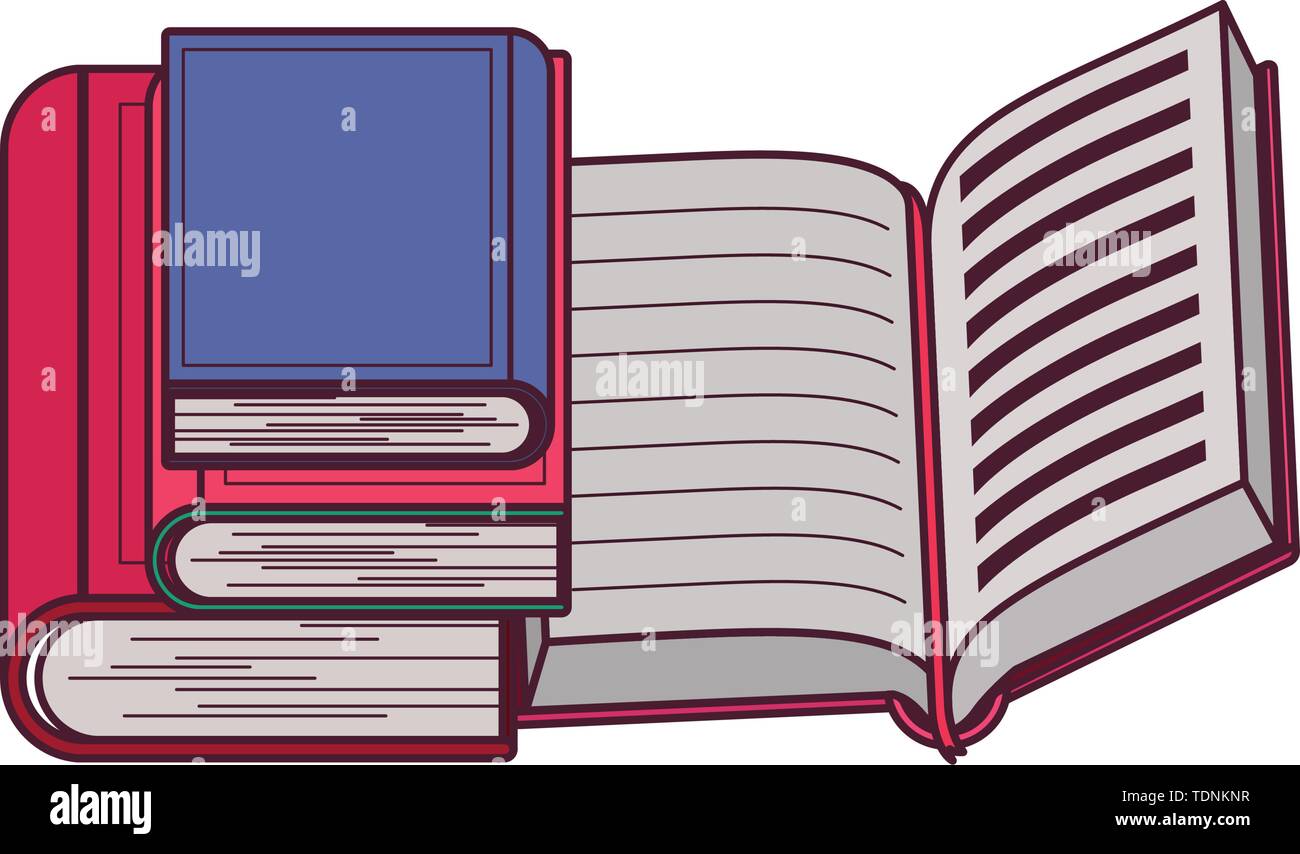 Group of books and hand design Stock Vector Image & Art - Alamy