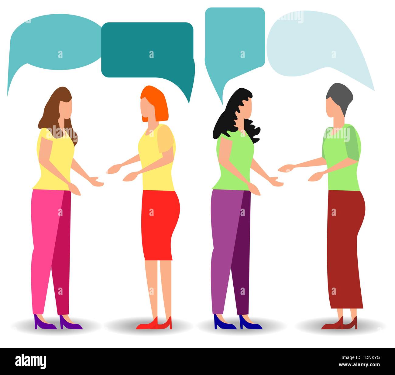 social networks, chat, dialogue speech bubbles Stock Vector Image & Art ...