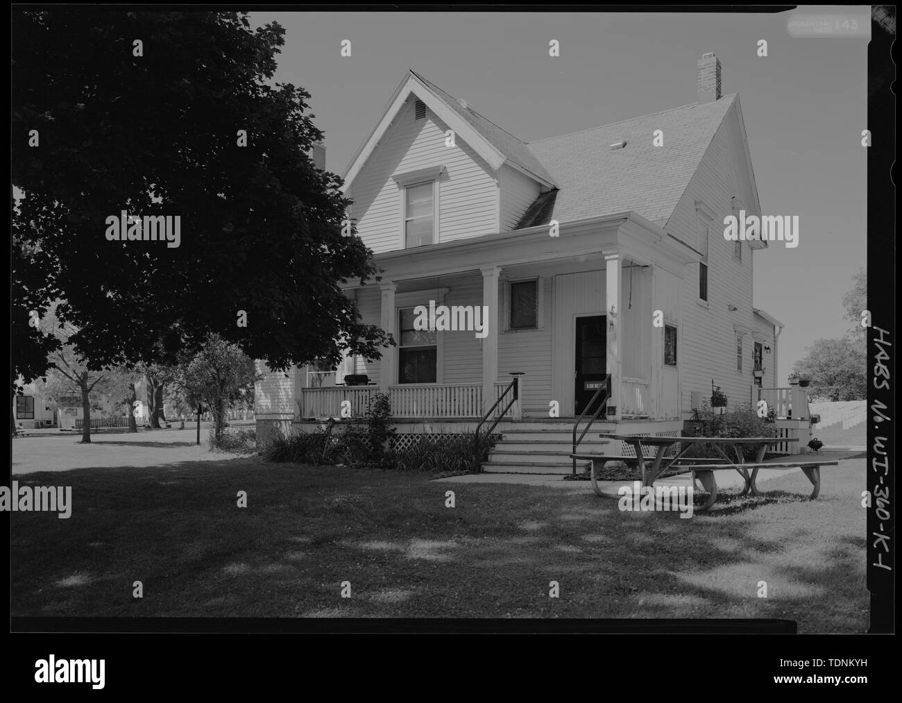 Perspective view from northeast of former Protestant Chaplain's ...