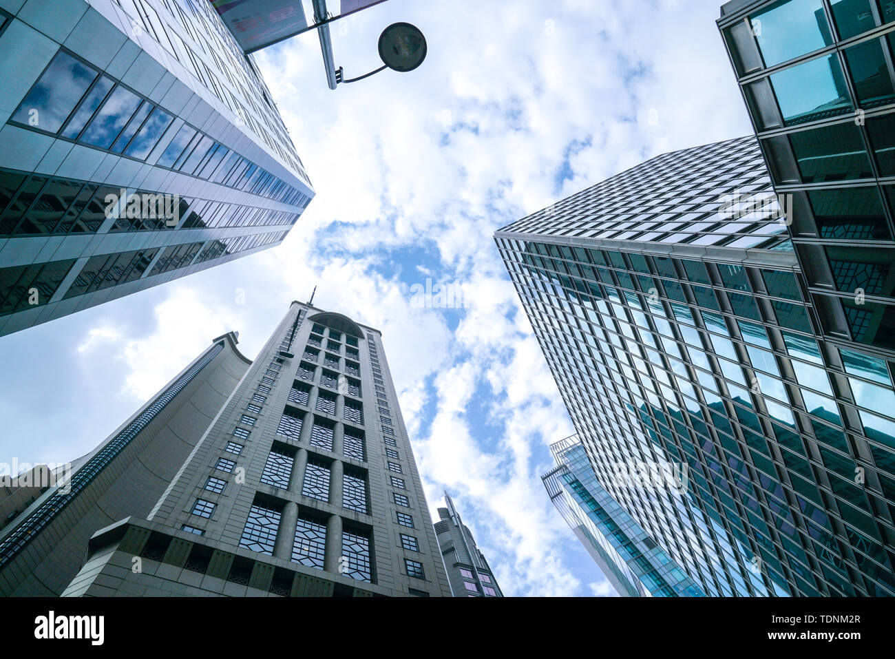 Common modern business skyscrapers, high rise buildings, architecture ...