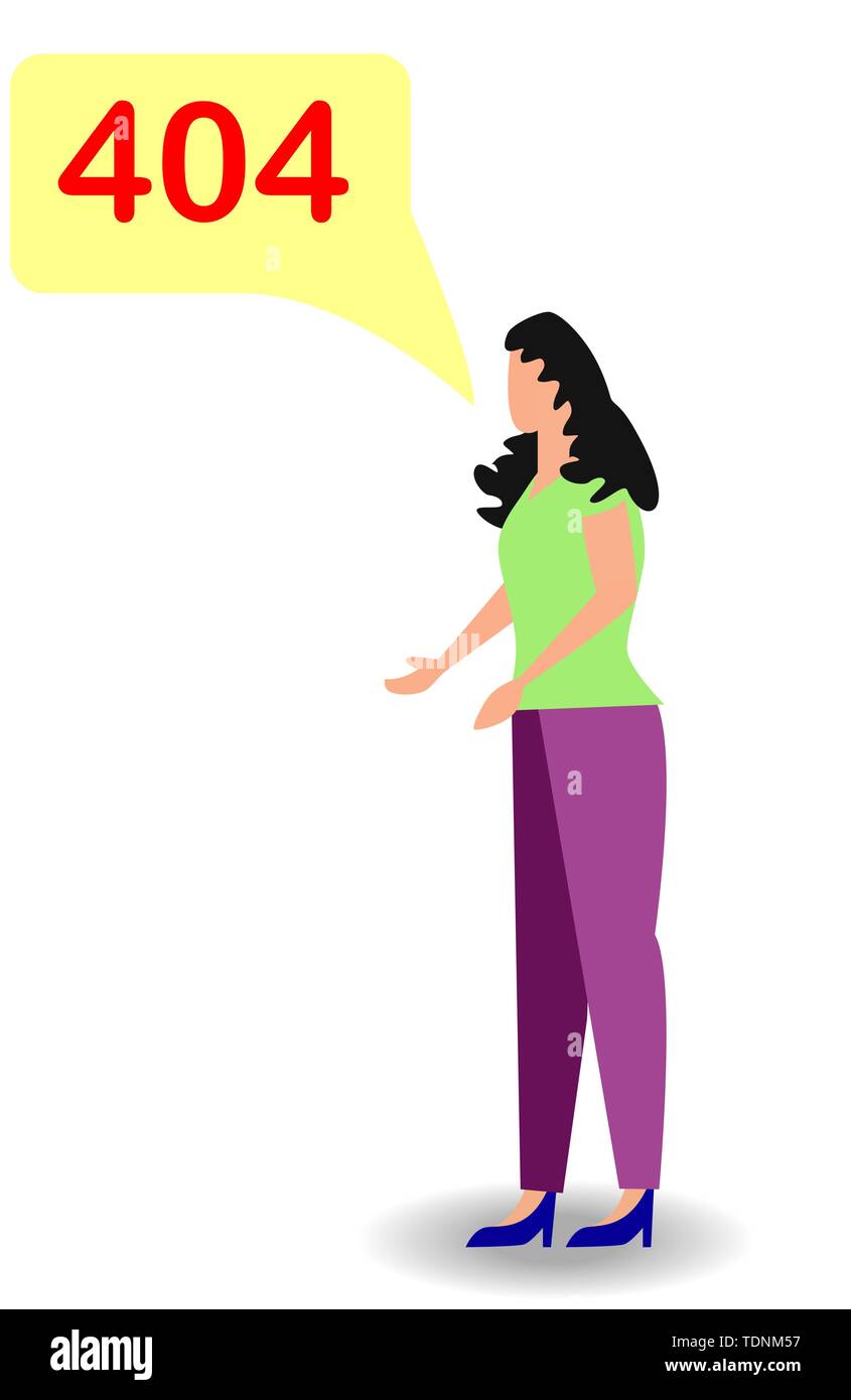 Woman mistake forgot memory Stock Vector Images - Alamy