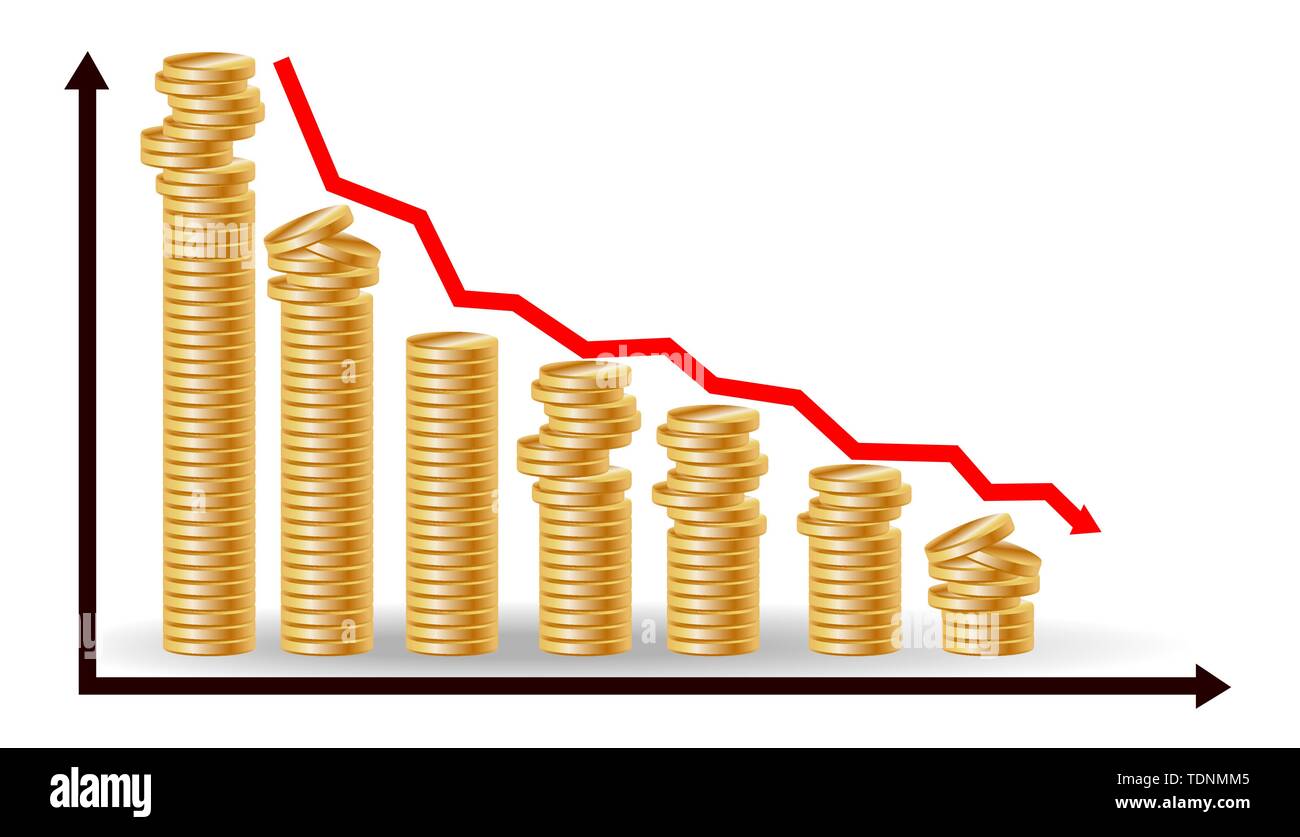 Graph going down Stock Vector Images - Alamy