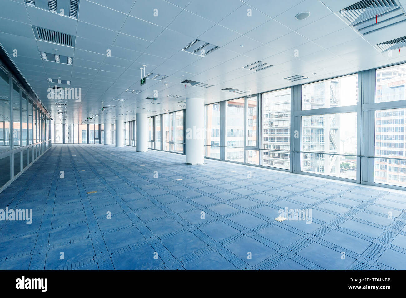 Interior of modern office building Stock Photo - Alamy