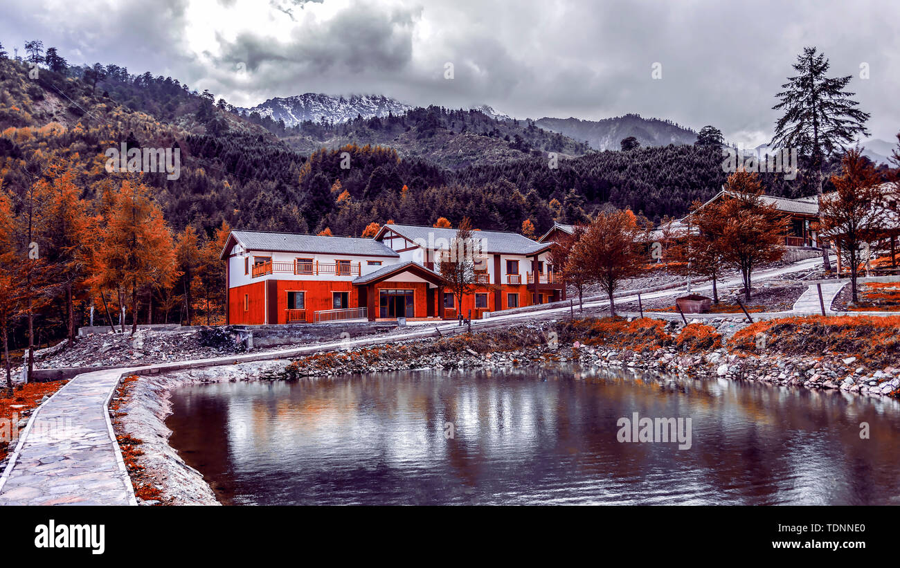 Jiajin Visitor Reception Center Stock Photo - Alamy