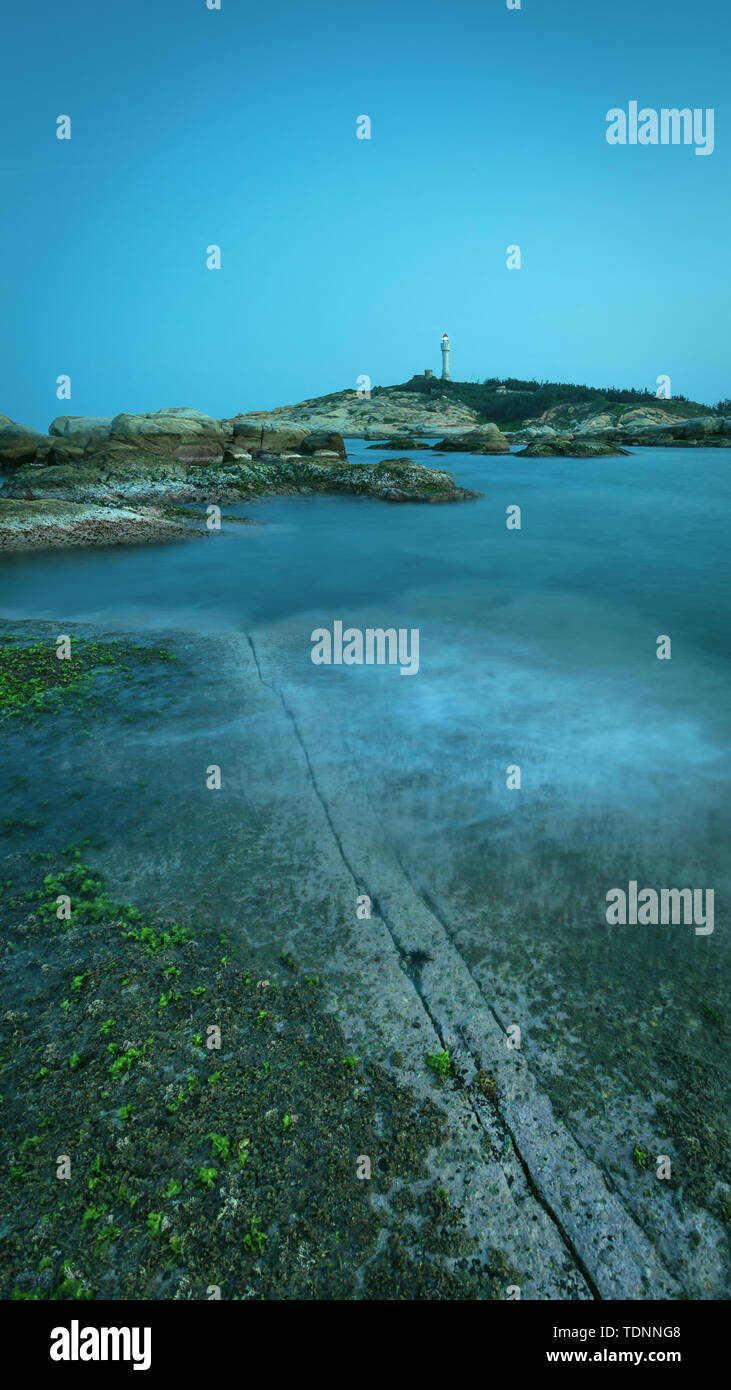 Red Bay Lighthouse Island scenery Stock Photo - Alamy
