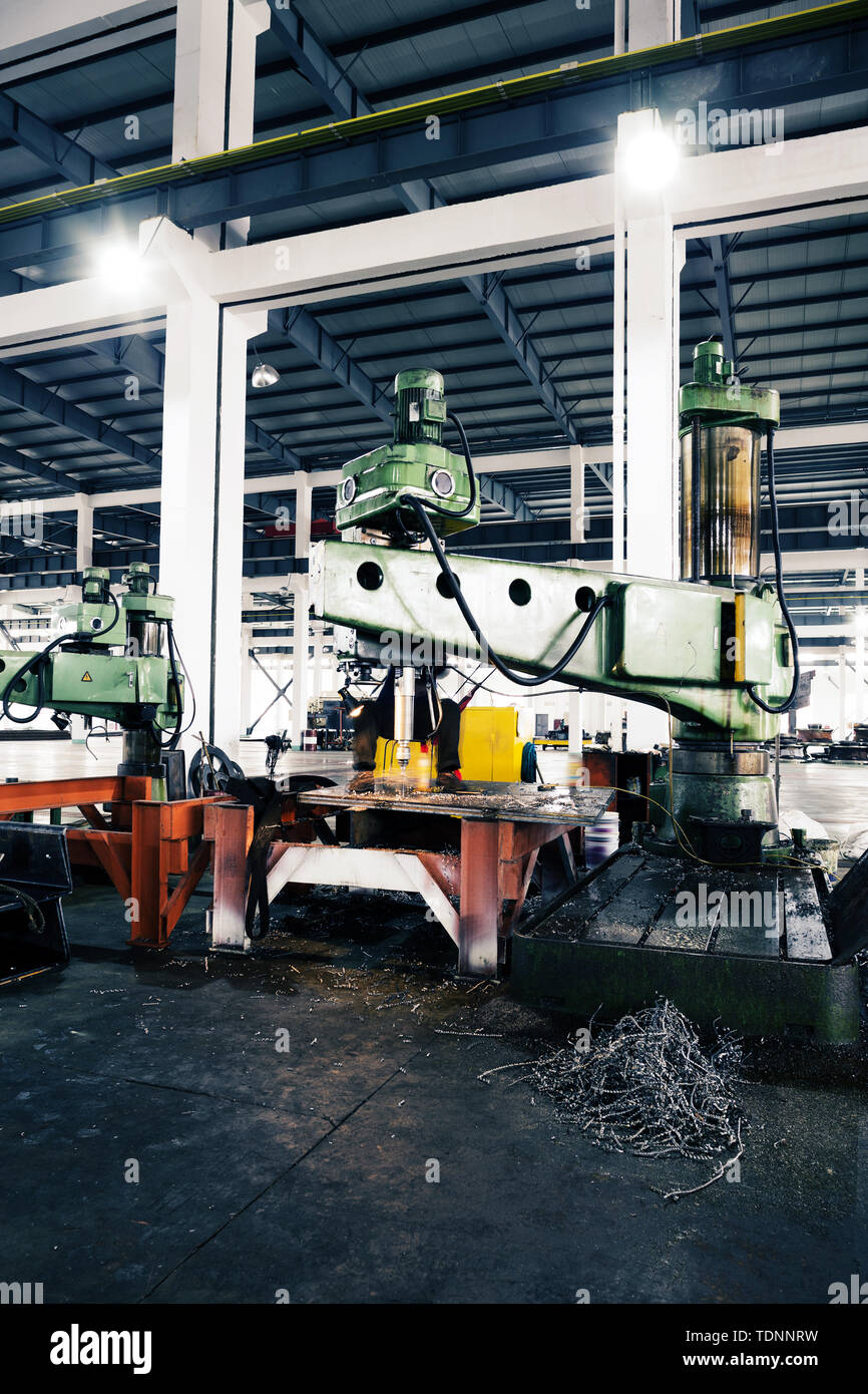 Modern mechanism factory interior Stock Photo - Alamy